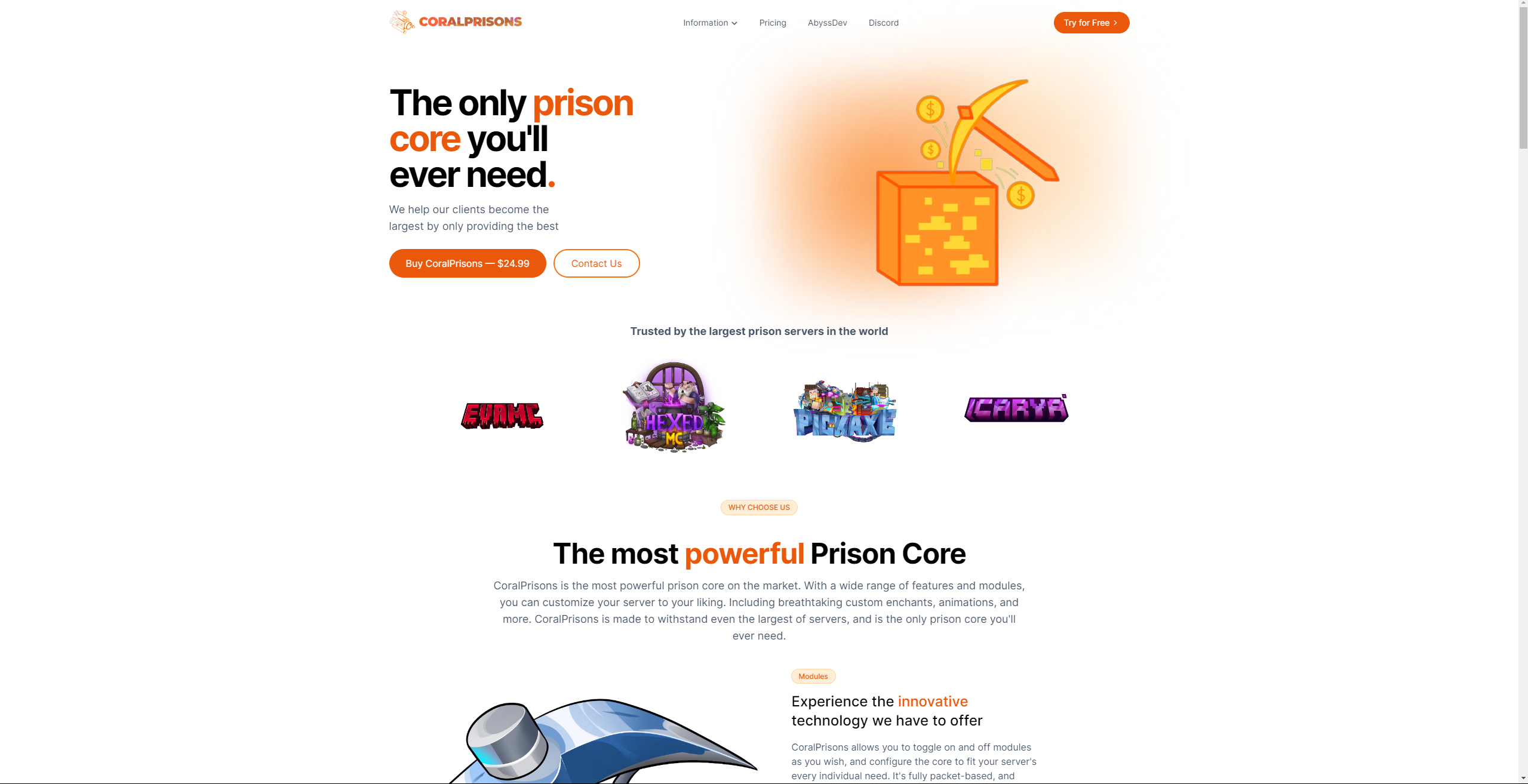 CoralPrisons - The Industry Leading Prison Core
